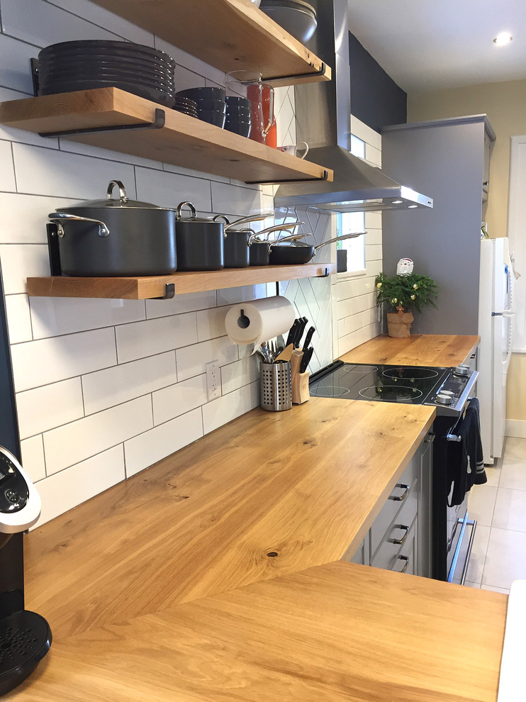 A Manitoba Oak Countertop - Modern - Kitchen - Other - by Wood Anchor ...