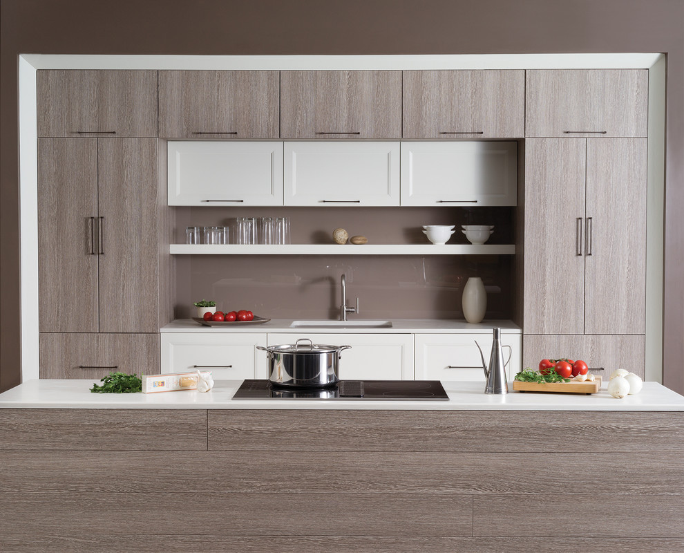 A Perfect Blend of Texture and Simplicity - Contemporary - Kitchen ...