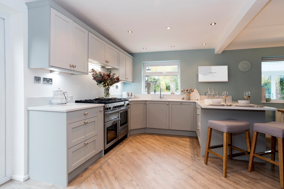 A shaker style fitted kitchen transformation - Modern - Kitchen - Other ...