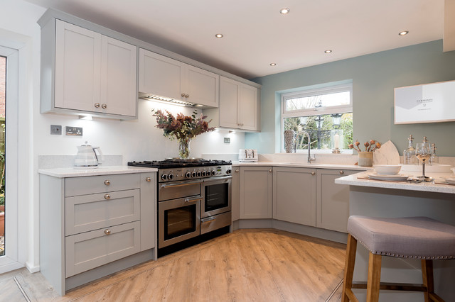 A shaker style fitted kitchen transformation - Modern - Kitchen - Other ...