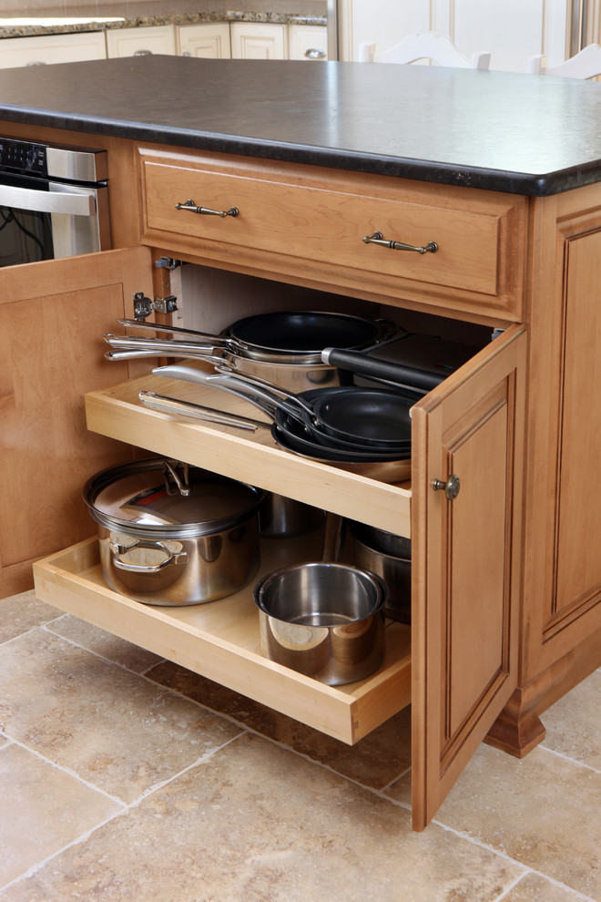 A Welcoming, Rustic Kitchen - Traditional - Kitchen - Chicago - by ...