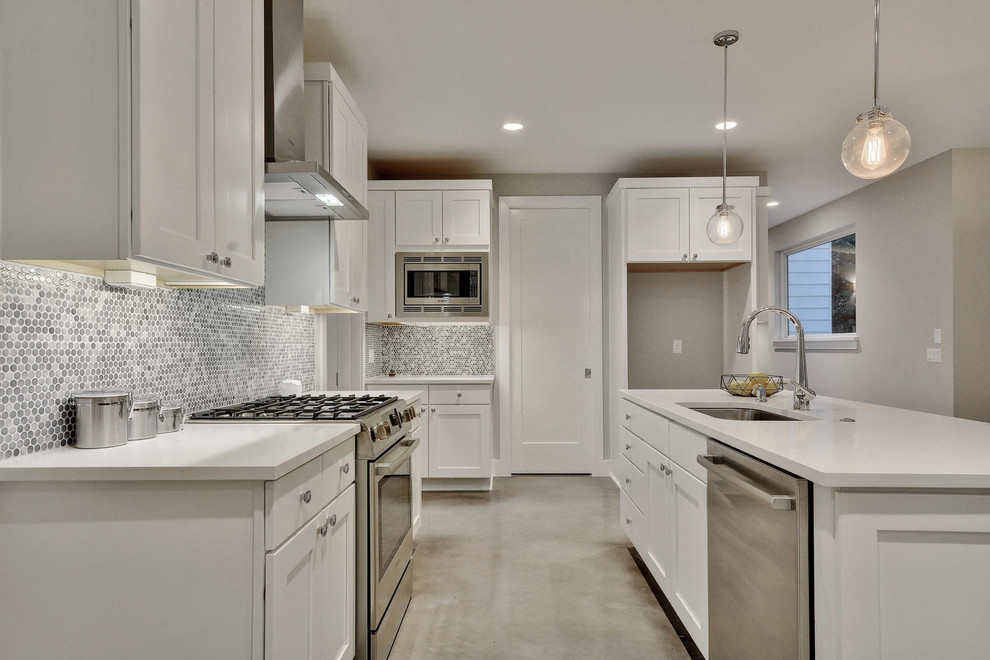 Abigar Modern Farmhouse Kitchen - Perch Plans - Farmhouse - Kitchen ...