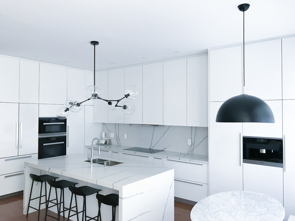 Acrylic White Kitchen - Foxy, Alluring & Cool - Modern - Kitchen ...