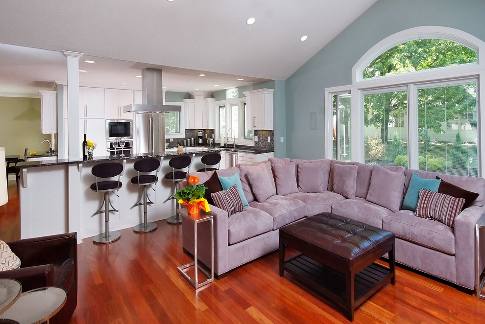 Addition with kitchen and a Wolf Range in Solon Ohio - Contemporary ...