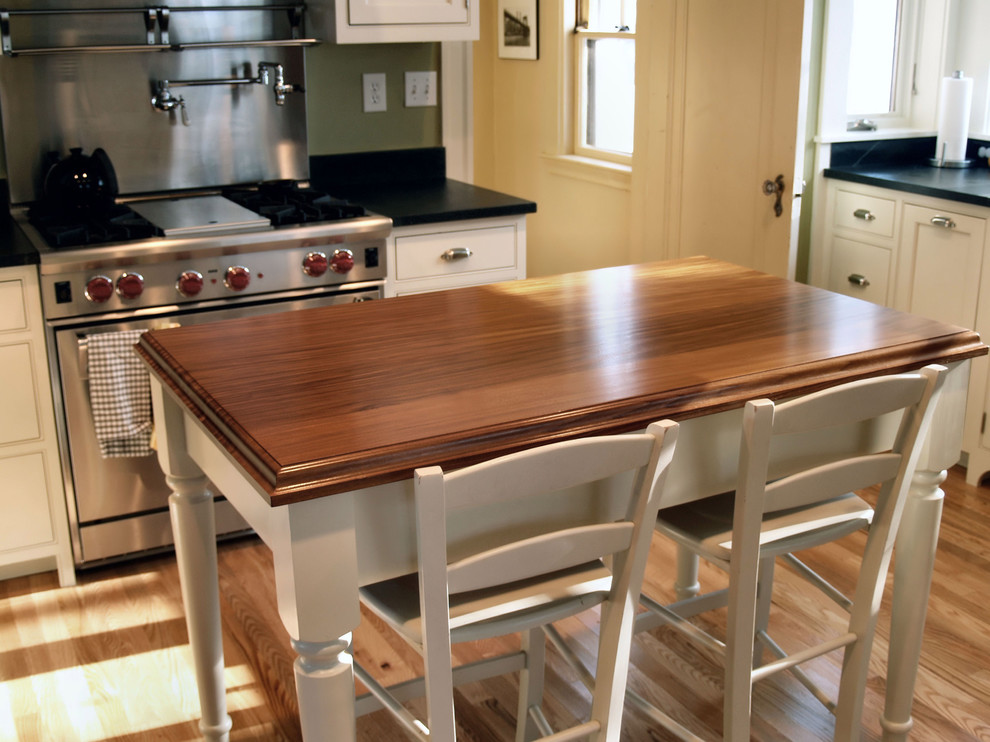 Afromosia table top by DeVos Custom Woodworking - Traditional - Kitchen ...