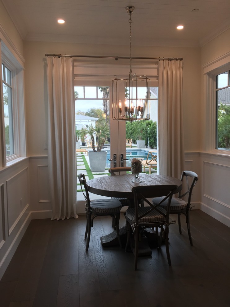 After Stationary Drapery panels - Transitional - Dining Room - Seattle ...