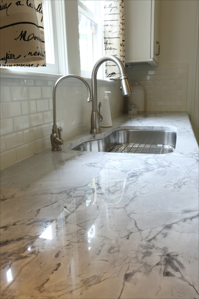 Alameda Kitchen Remodel Black and White Finishes - Transitional ...