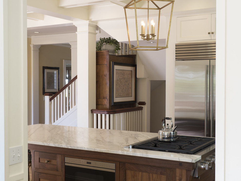 Alameda Residence Kitchen Island - Transitional - Kitchen - San ...