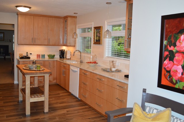 Alder Mid Century Modern Kitchen - Contemporary - Kitchen - Portland ...