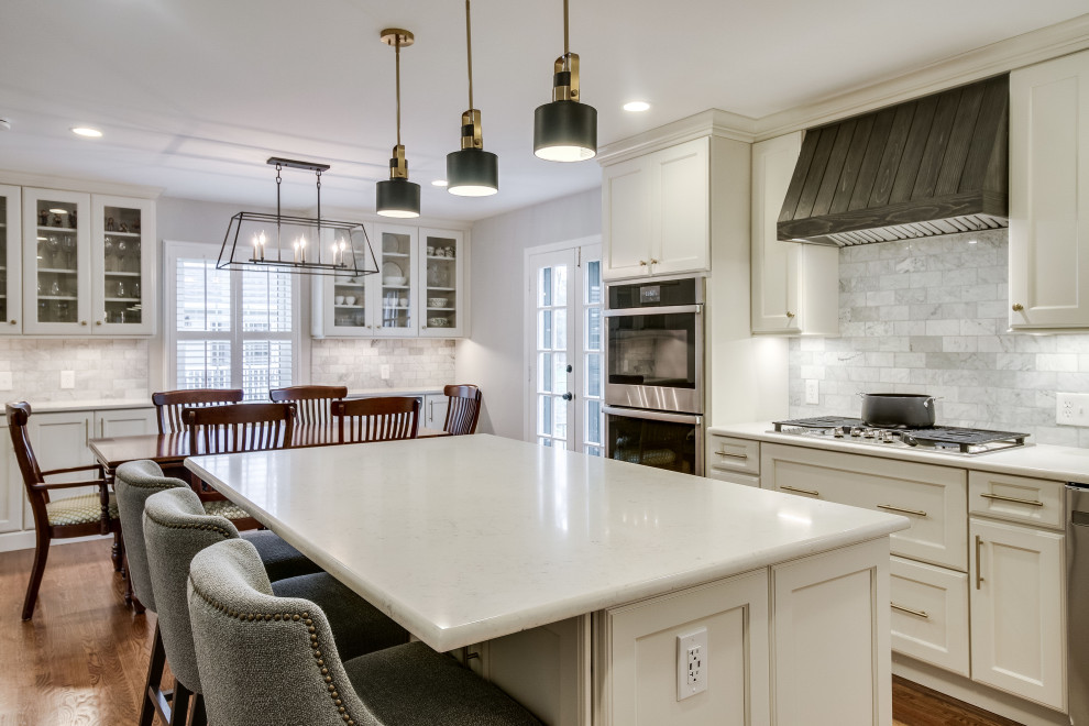 Alexandria, VA Transitional White Kitchen Design - Transitional ...