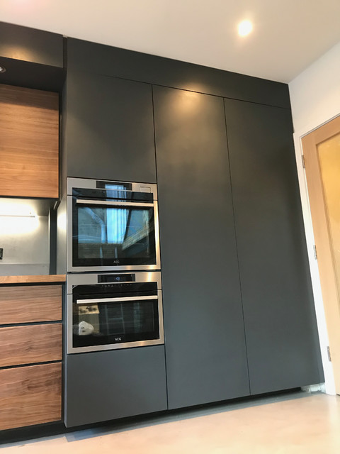 American Walnut Bespoke Kitchen - Modern - Kitchen - London - by Newton ...