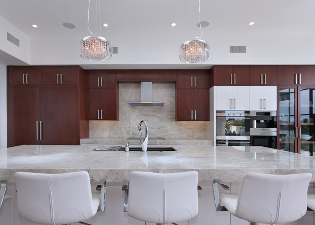An Elegant Coastal Estate - Modern - Kitchen - Orange County - by ...