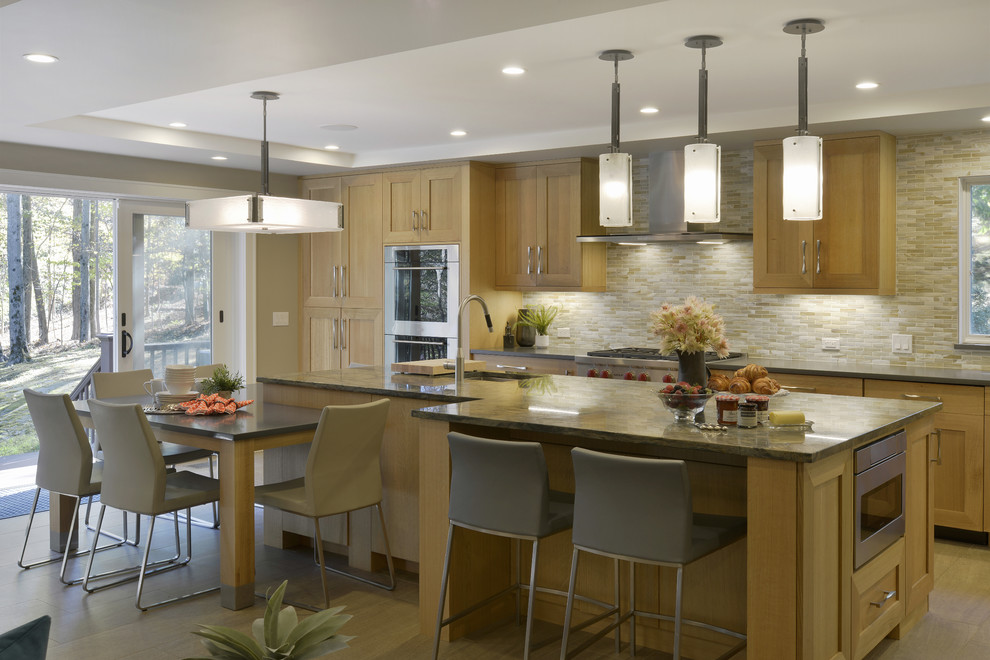 An Inviting, Family-Friendly Kitchen & Living Space - Transitional ...