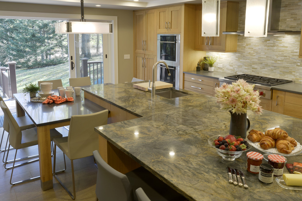 An Inviting, Family-Friendly Kitchen & Living Space - Transitional ...