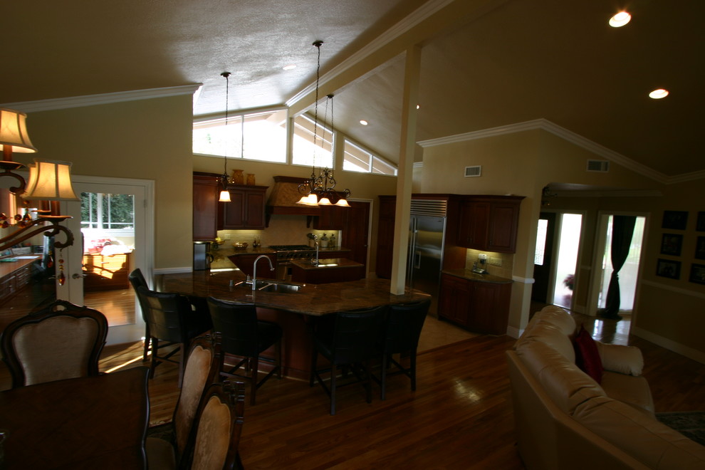 angled peninsula kitchen - Transitional - Kitchen - Los Angeles - by ...