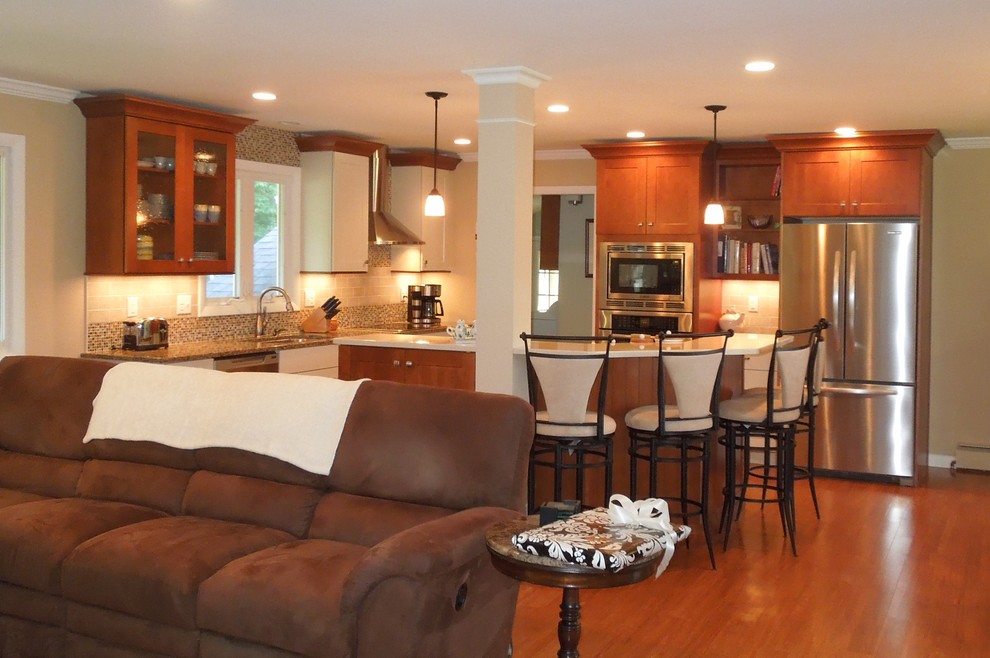 Angled Seating - Traditional - Kitchen - Manchester - by Delicious ...