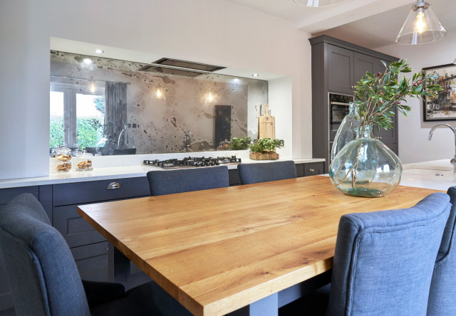 Antique Mirror Splashbacks - Traditional - Kitchen - Belfast - by DIY ...