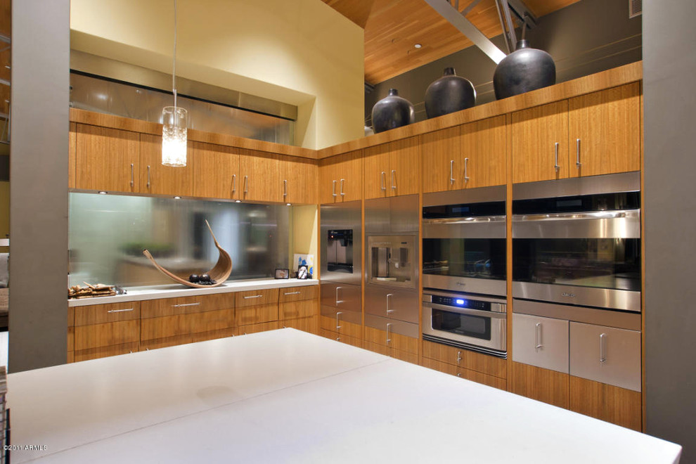 Arcadia Suburban Modern | Kitchen Appliance Wall - Modern - Kitchen ...