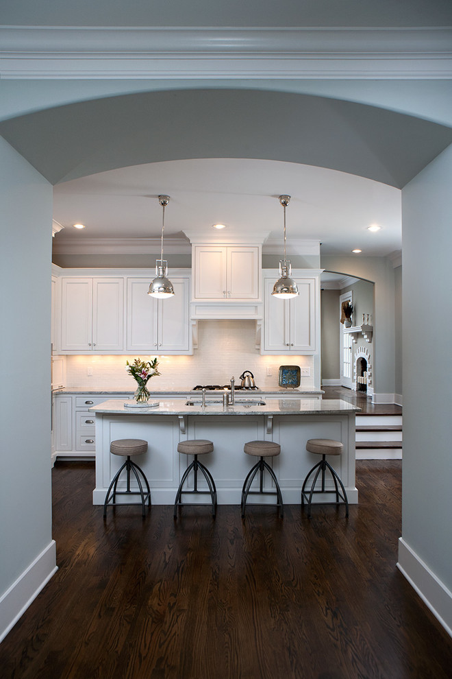 Arched Opening to Kitchen - Craftsman - Kitchen - Nashville - by Ashley ...