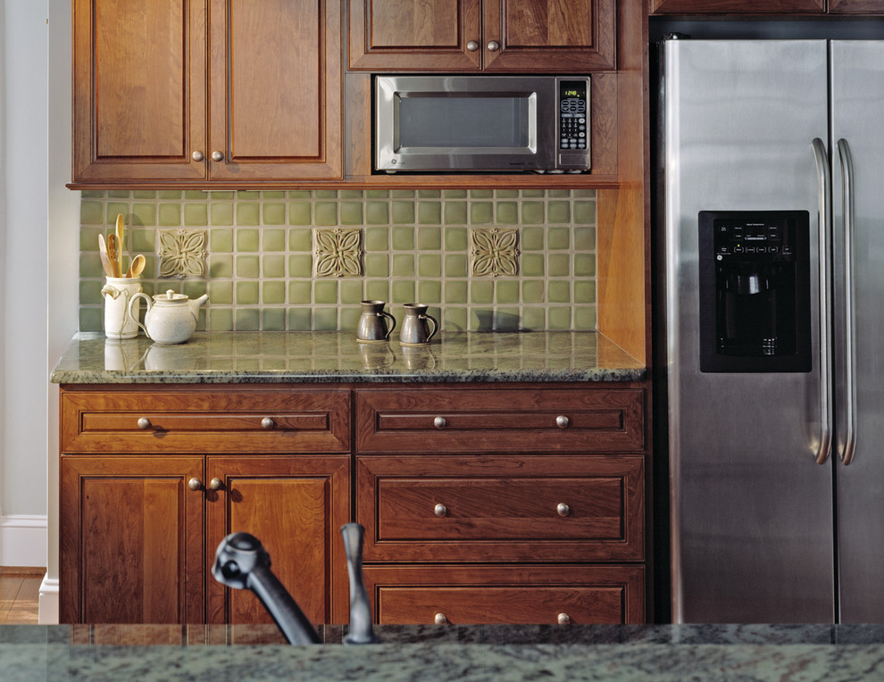 Arts and Crafts Kitchen Backsplash - Craftsman - Kitchen - Detroit - by ...