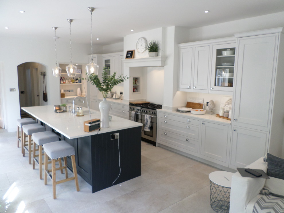 Ashley Ann Caledonia Katrine Painted Farrow and Ball - Modern - Kitchen ...