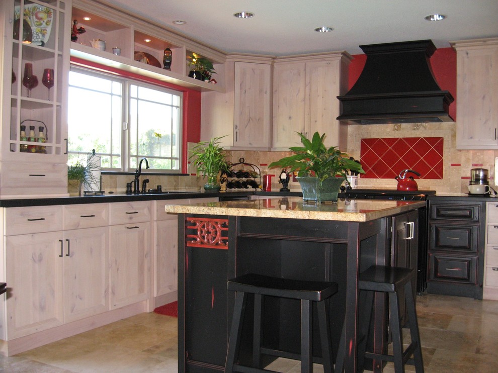 Asian Theme Kitchen - Asian - Kitchen - Los Angeles - by Grif Wood ...