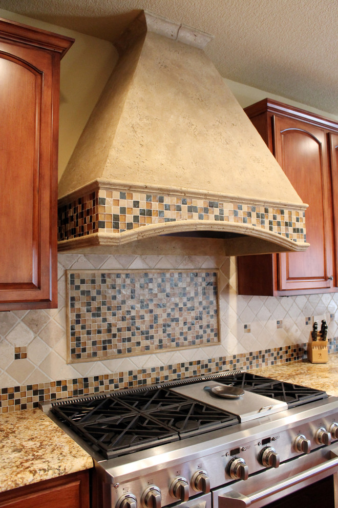 "Aspen" Contemporary Tuscan Stone Range Hood - Contemporary - Kitchen ...
