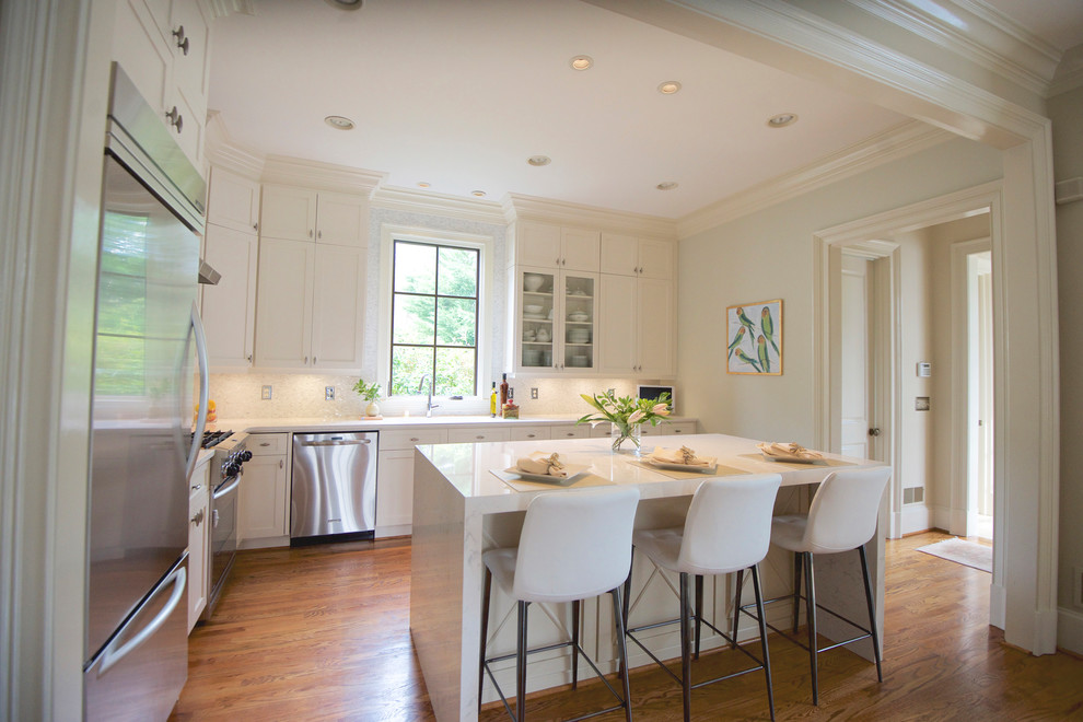 Atlanta: White & Crisp Kitchen - Transitional - Kitchen - Atlanta - by ...