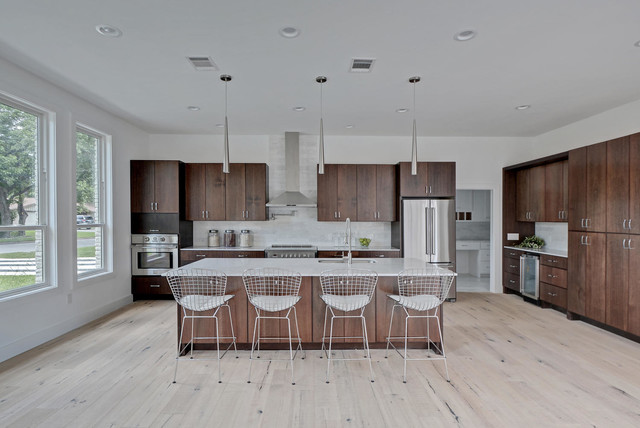 ATX Modern home - Reclaimed Ivory White Oak - Contemporary - Kitchen ...