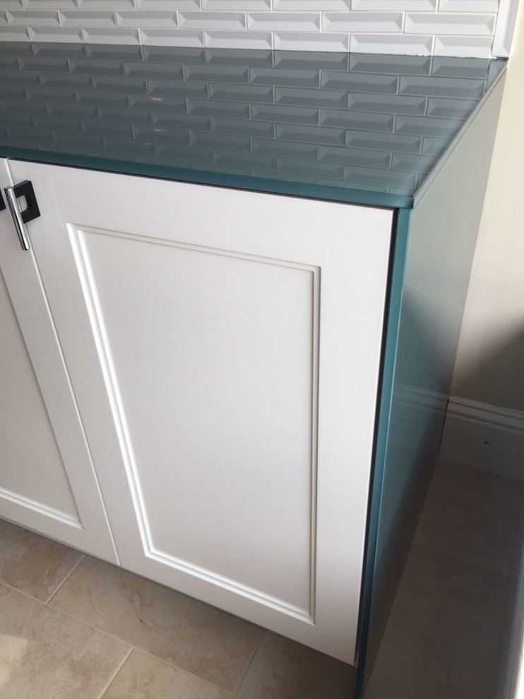 Back Painted Glass Countertop - Modern - Kitchen - Dallas - by Fashion ...