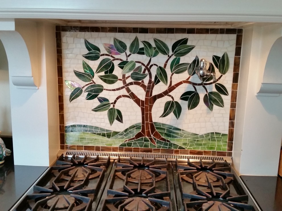 Back splash mosaic tile - Modern - Kitchen - New York - by MCW ...