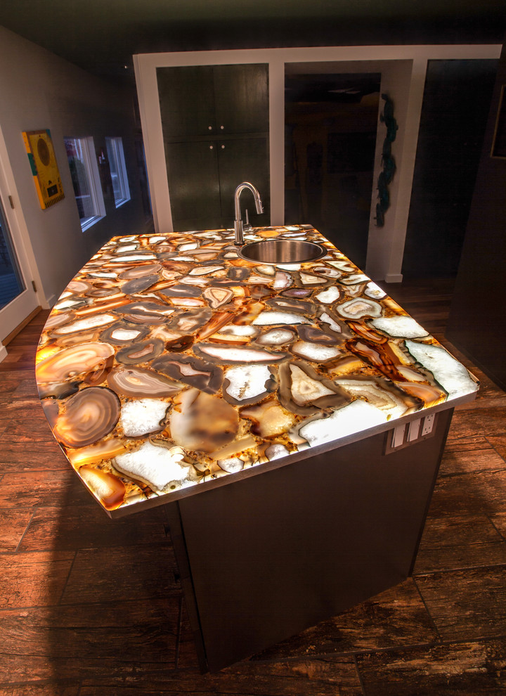 Backlit Agate Kitchen Countertop - Contemporary - Kitchen - Albuquerque ...