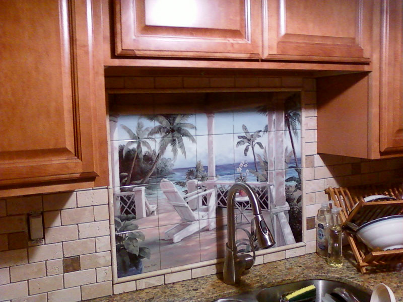 Backsplash Ideas - Beach Style - Kitchen - Tampa - by The Tile Mural ...