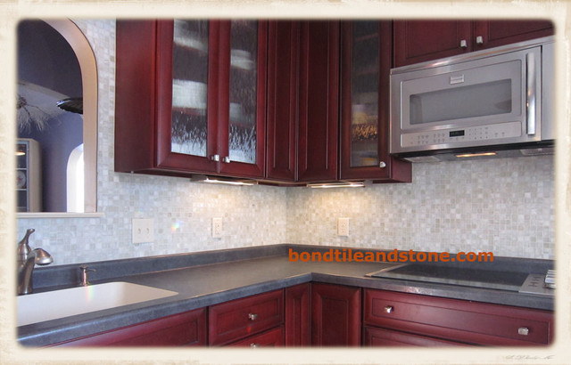 Backsplashes - Modern - Kitchen - Minneapolis - by Bond Tile & Stone ...