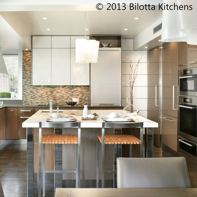 Balanced Textures - Contemporary - Kitchen - New York - by Bilotta ...