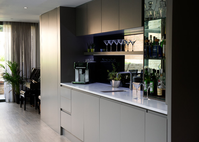 Bar area - Contemporary - Kitchen - London - by Otta Design | Houzz UK