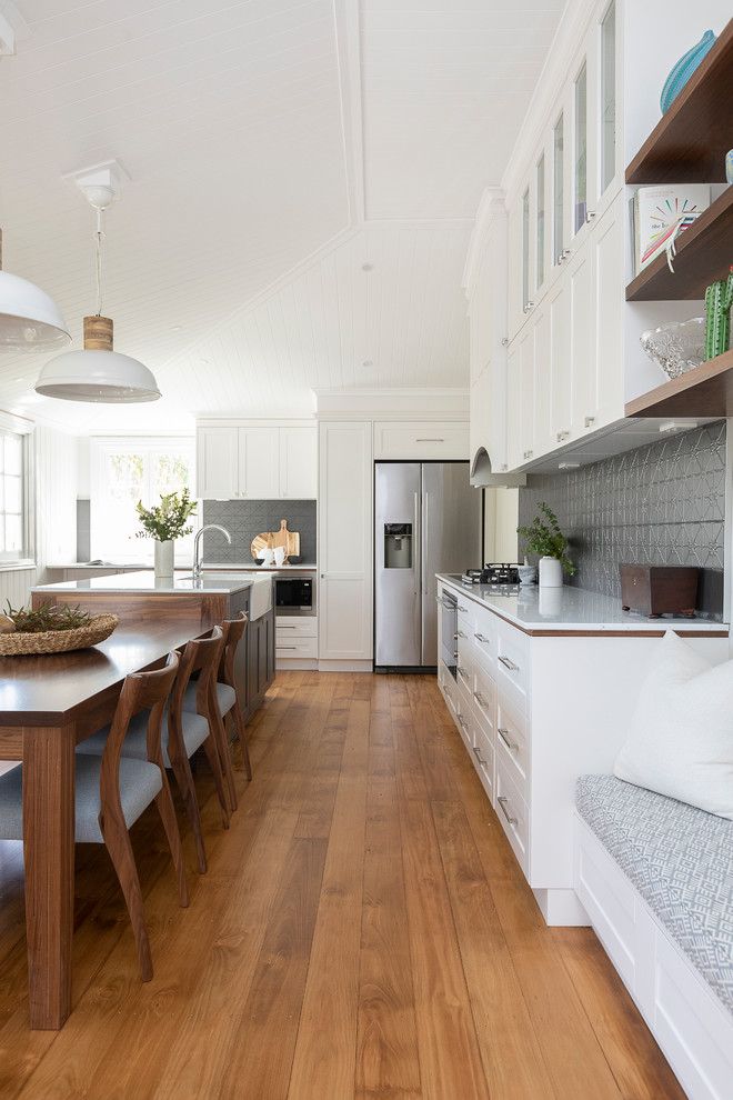 Bardon kitchen and living spaces - Traditional - Kitchen - Brisbane ...