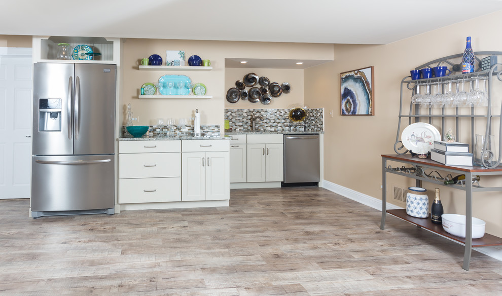 Basement Rec Room - Transitional - Kitchen - Chicago - by White Oak ...