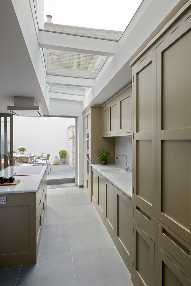 Battersea '2' Handleless Shaker Kitchen - Contemporary - Kitchen ...