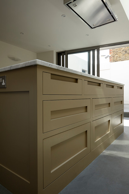 Battersea '2' Handleless Shaker Kitchen - Contemporary - Kitchen ...
