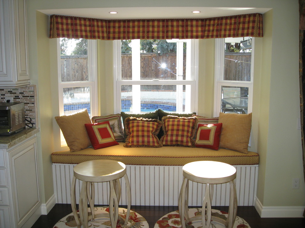 Bay Window Valances - Traditional - Kitchen - San Diego - by Home Vogue ...