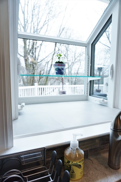 Bay Window with Porcelain Tile Seal - Fusion - Kitchen - New York - by ...