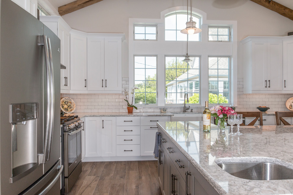 Beach Haven Cape Addition - Farmhouse - Kitchen - New York - by Cindy ...