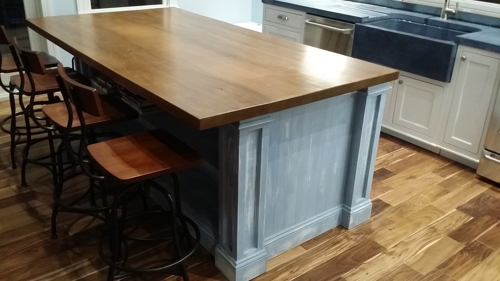 Beach House Kitchen Island - Beach Style - Kitchen - New York - by ...