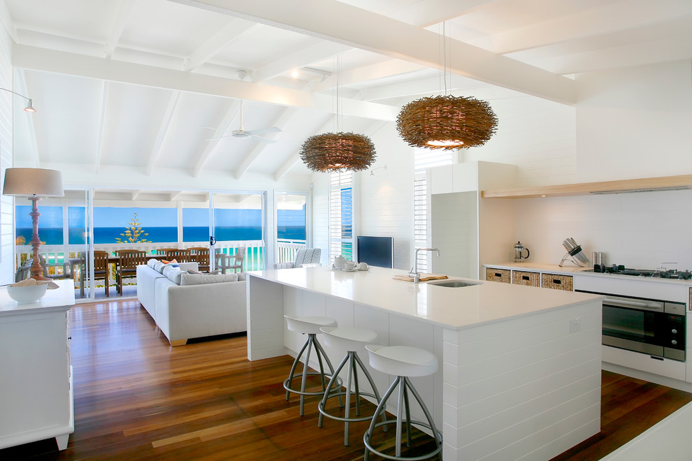 Beachfront Renovation - Beach Style - Kitchen - Sunshine Coast - by CT ...