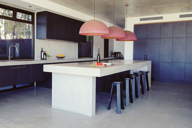 Beachside bunker home, Gold Coast - Contemporary - Kitchen - Brisbane ...