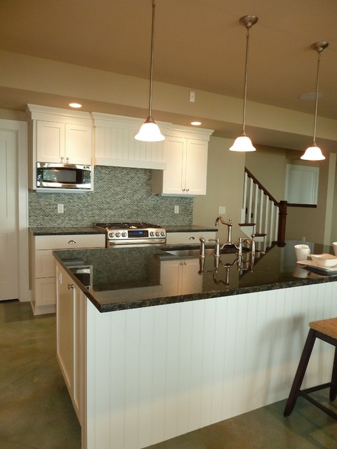 Beadboard Wood Hood Coordinates with Beadboard Island - Beach Style ...