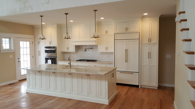 Beaded Inset Kitchen in Bolton - Transitional - Kitchen - Boston - by ...