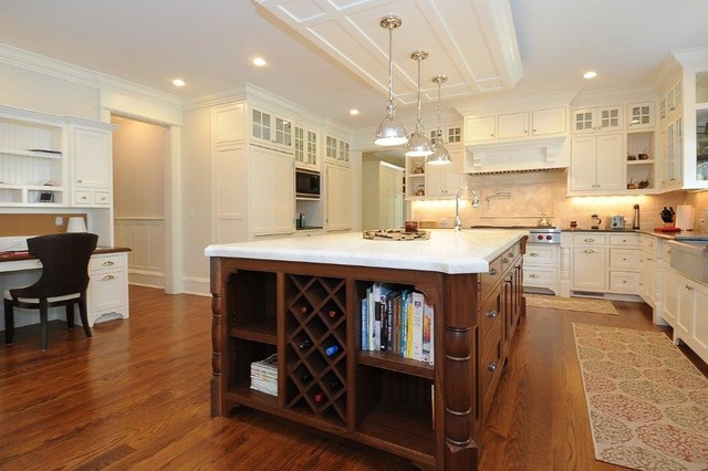Beaded inset kitchen - Traditional - Kitchen - New York - by Silva ...