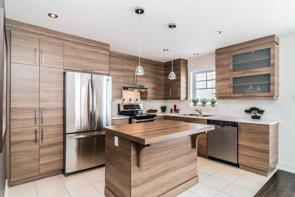 Beaumont condos - Modern - Kitchen - Montreal - by ACP armoires de ...